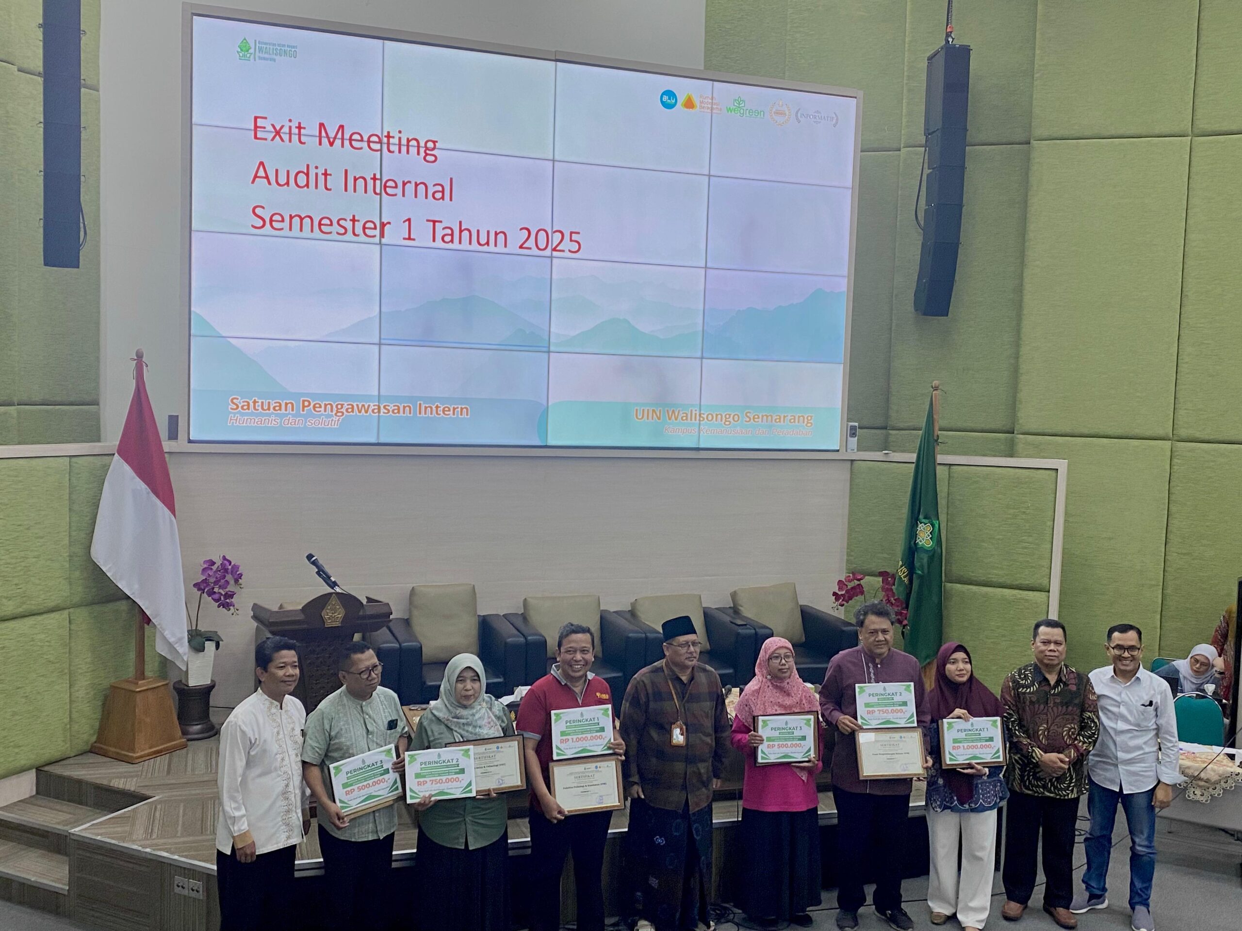 Exit Meeting Audit Internal Semester I Tahun 2025 dan Penghargaan ...